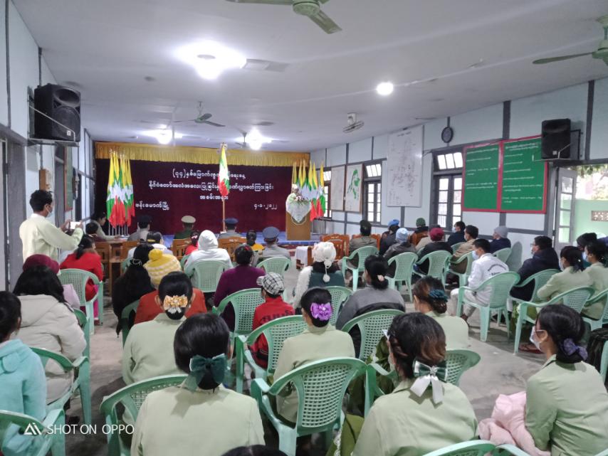 ဗန်းမောက်မြို့၌ ၇၄ နှစ်မြောက် လွတ်လပ်ရေးနေ့ အလံတင်အခမ်းအနား ကျင်းပ